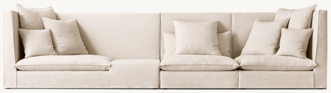 High back modular sofa store