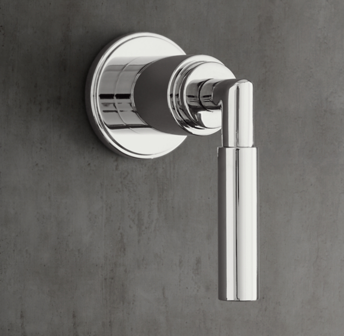 Lambeth Smooth Lever-Handle Flow Control Valve & Trim Set For ...