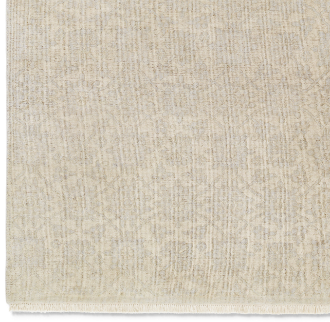 Moderne Floral Rug Swatch - Cream