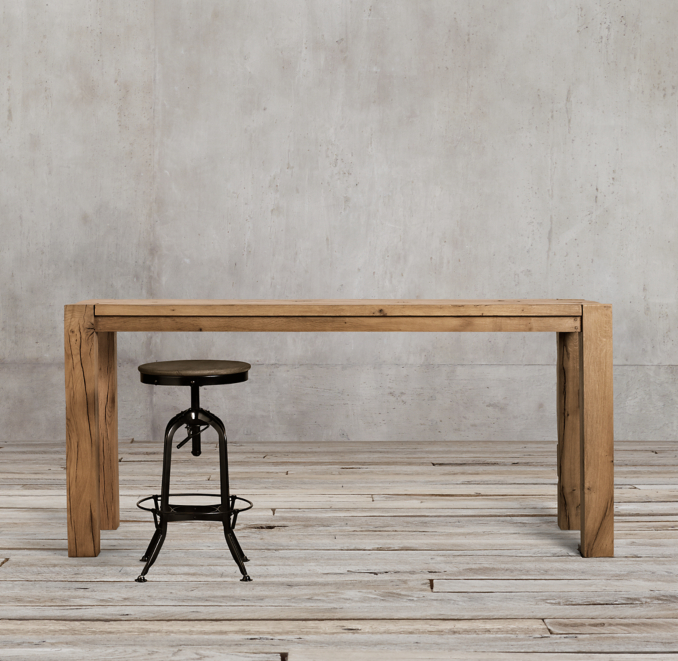 Reclaimed Russian Oak Parsons Counter Table | RH