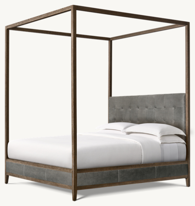 Rh modern leather bed store