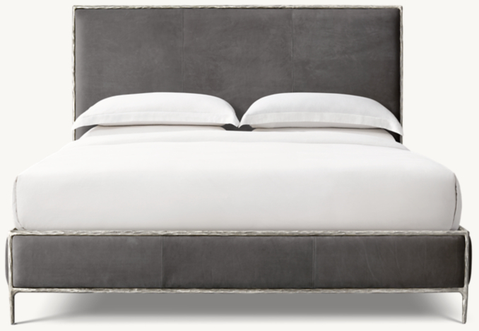 Thaddeus Leather Panel Bed