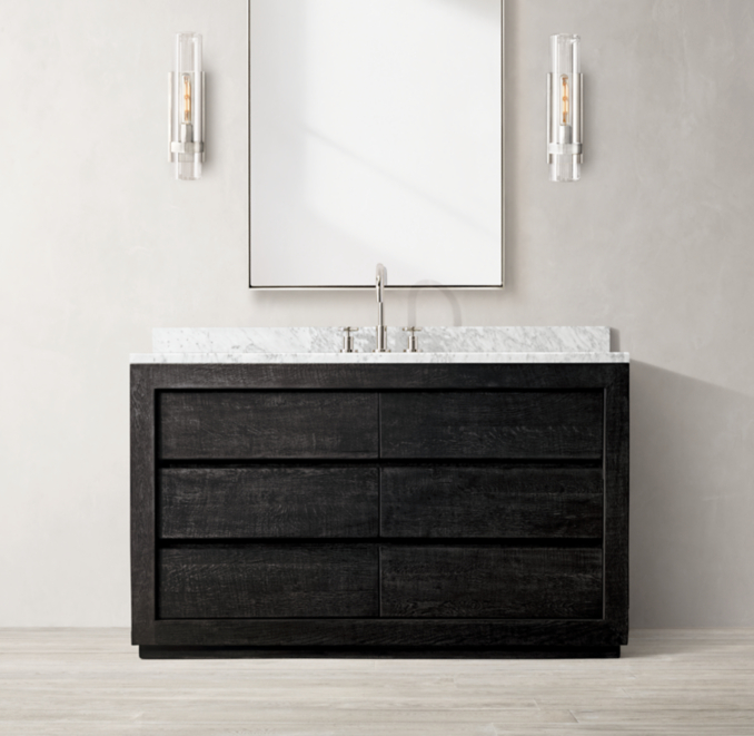 Reclaimed Oak Single Extra-Wide Vanity