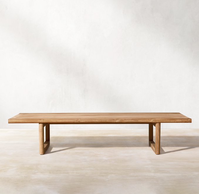 Mesa Teak Rectangular Coffee Table