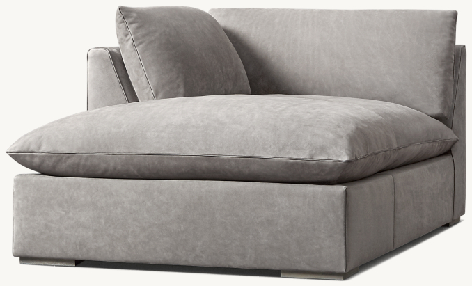 Costera Leather Left-Arm Chaise | RH