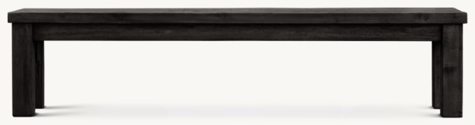 Restoration hardware wood bench store