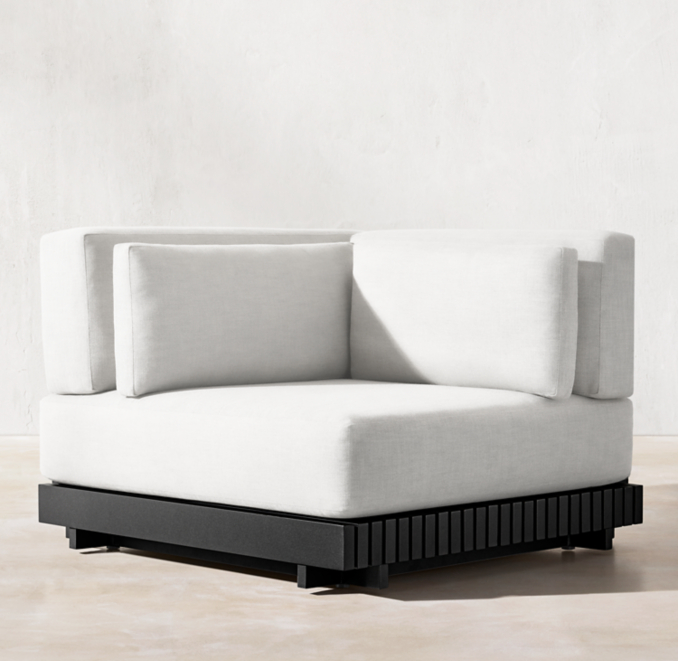 Caicos Aluminum Modular Left/Right-Arm Corner Chair Cushions