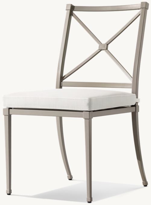 Trousdale Cast Aluminum Dining Side Chair Cushions | RH