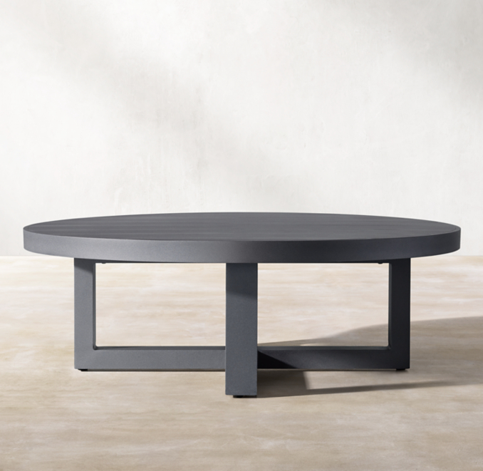 Aegean Aluminum Round Coffee Table