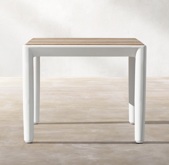 Marino Aluminum Square Side Table