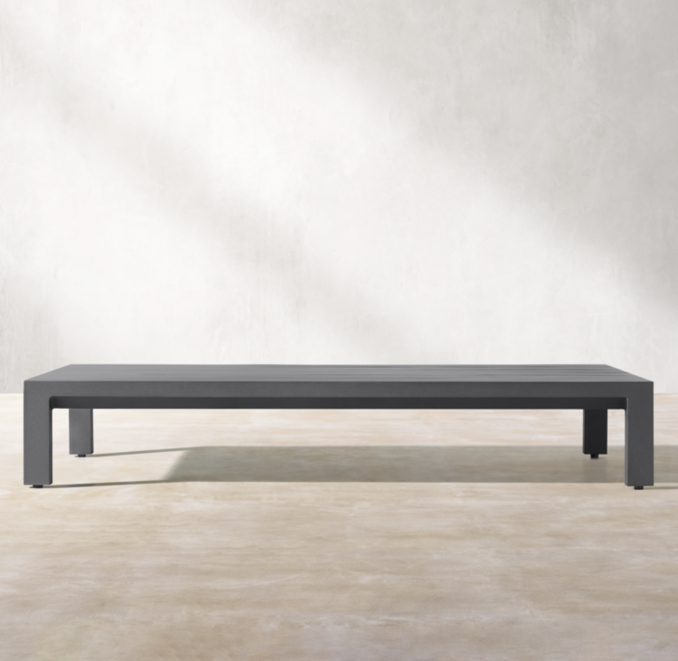 Rhodes Aluminum Rectangular Coffee Table