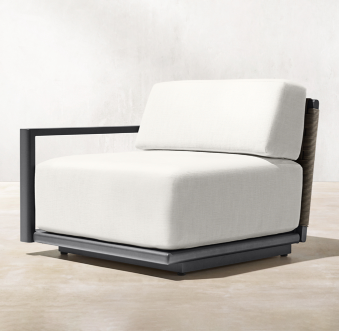 Belize Aluminum Modular Left-Arm Chair
