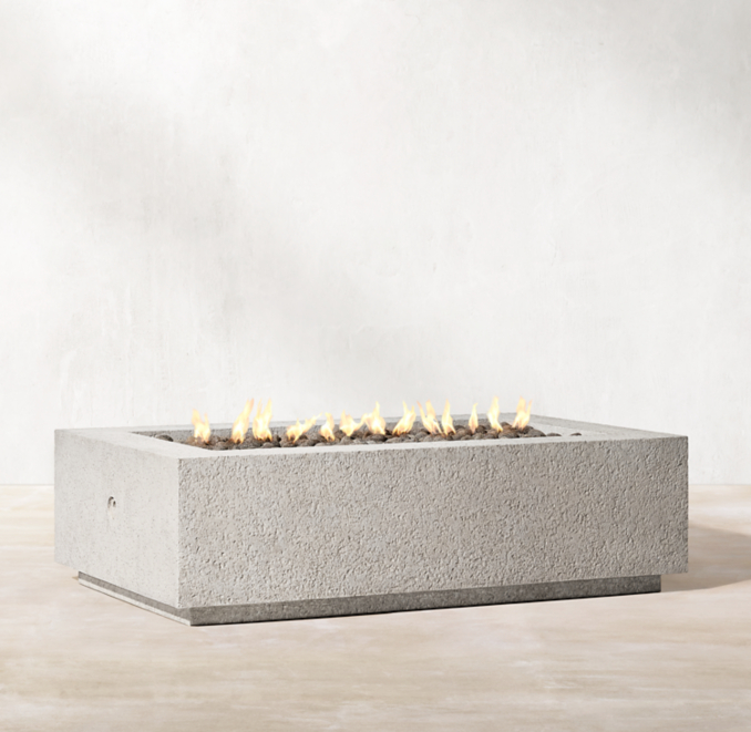 Yountville Rectangular Fire Table