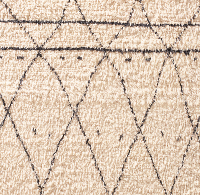 Amina Moroccan Hand-Knotted Wool Rug Swatch