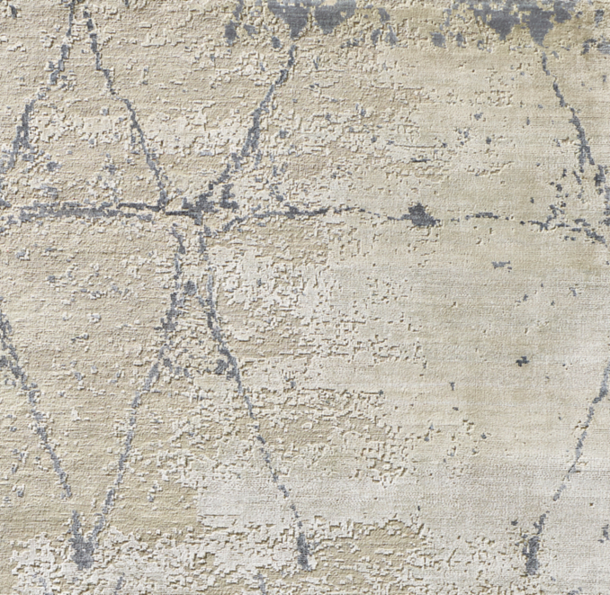 Savona Hand-Knotted Silk & Wool Moroccan Rug Swatch