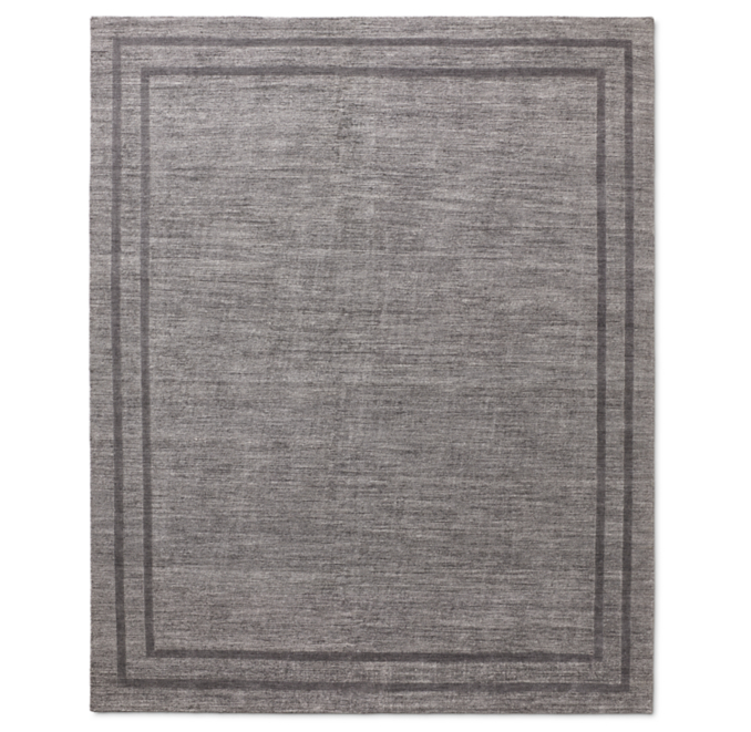 Marled Parallel Border Performance Rug
