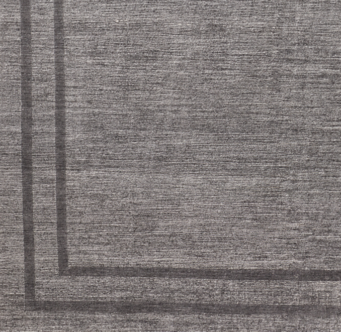 Marled Parallel Border Performance Rug Swatch