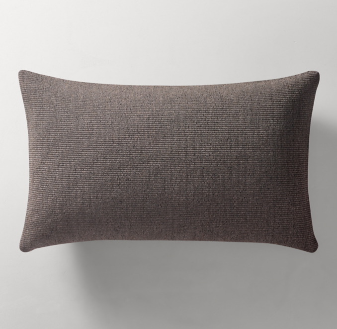Mojave Solid Outdoor Pillow Cover - Lumbar