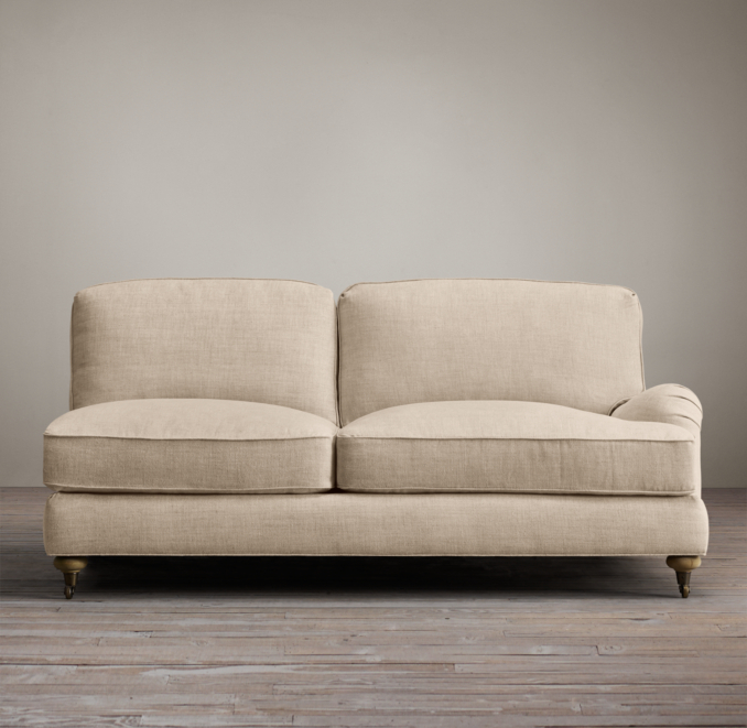 English Roll Arm Right-Arm Sofa