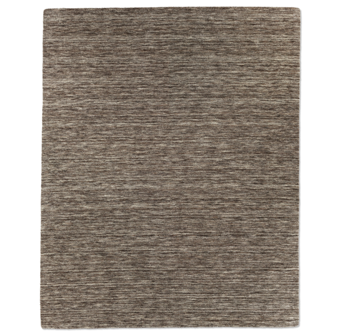 Striated Plush Wool Rug - Marled