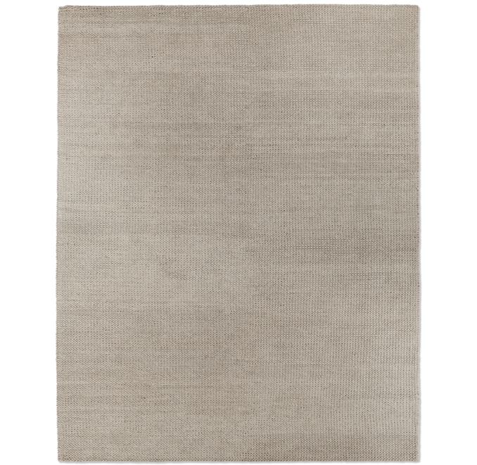 Braided Felt Rug - Grey | RH