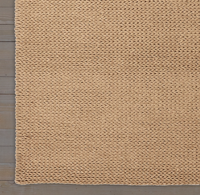 Braided Felt Rug Swatch - Mocha
