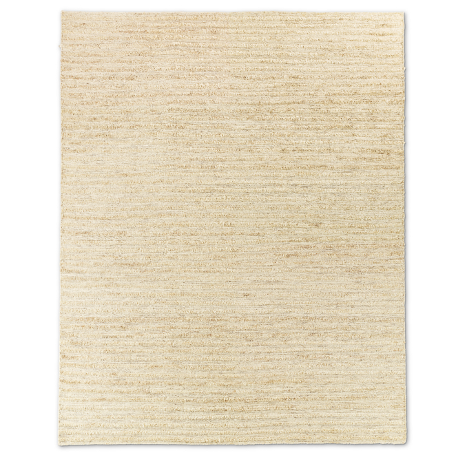 Linear Hemp Rug - Bleached Hemp