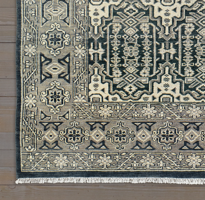 Moderne Geometric Rug Swatch - Graphite