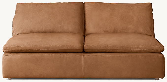 Cloud Leather Armless Sofa