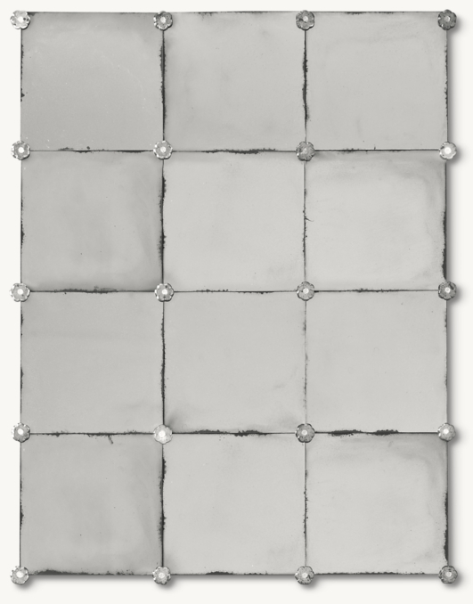 Belle Epoque Antiqued Panel Mirrors | RH