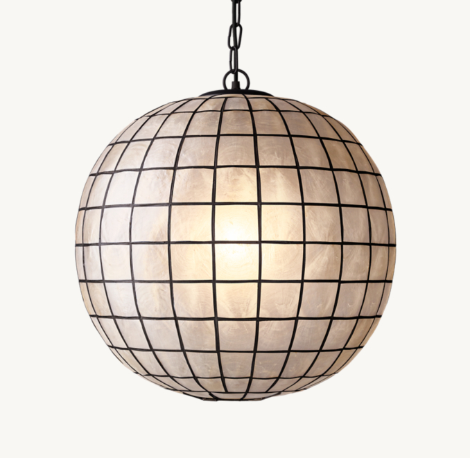 Capiz Shell Pendant 18" | RH