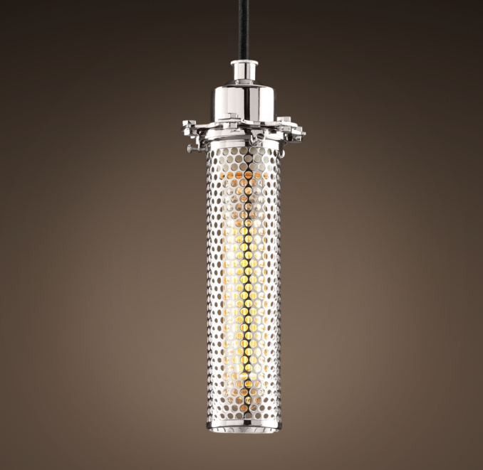 Edison Perforated Metal Pendant