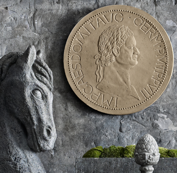 19th C. Roman Coin Medallion