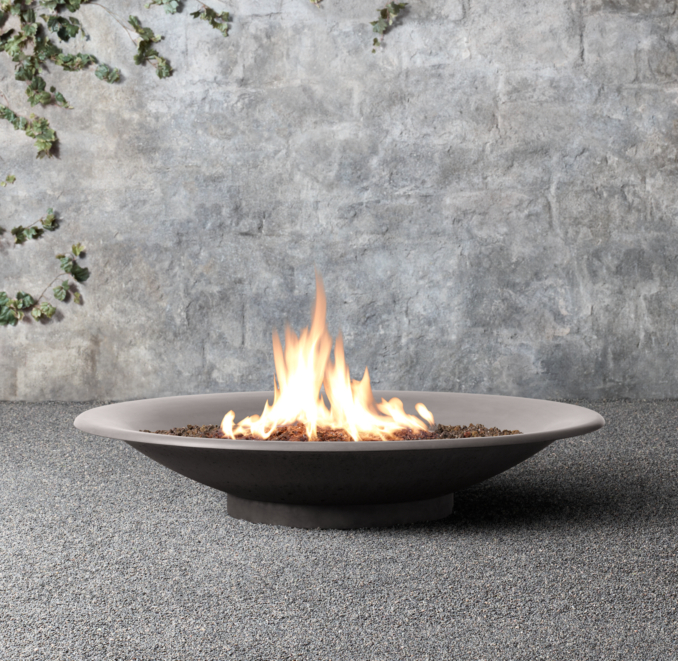 Propane Flared Concrete Fire Dish Charcoal