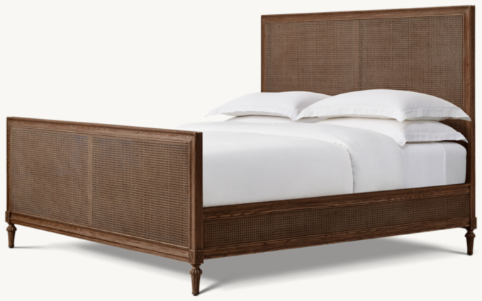 Maison Cane Bed with Footboard RH