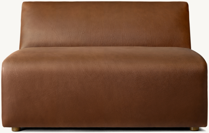 Durham Modular Leather Armless Chair