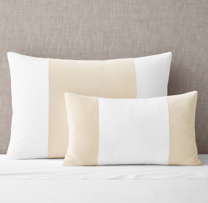 Velvet & Sateen Banded Sham