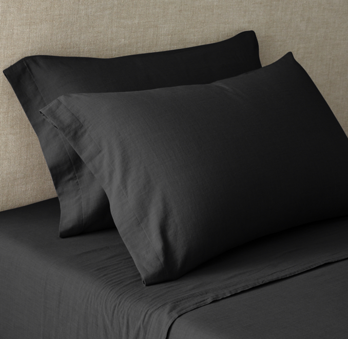 Italian Garment-Dyed Cotton Gauze Sheet Set