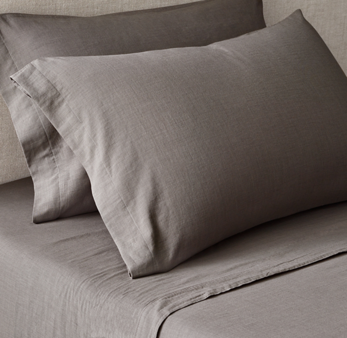 Italian Garment-Dyed Linen Sheet Set