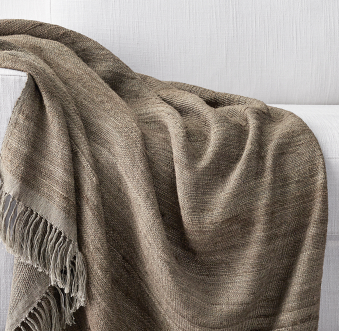 Seta Raw Silk Throw