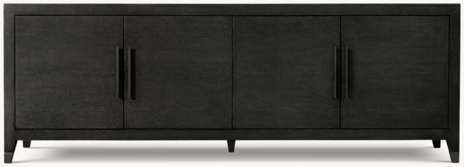 Graydon Shagreen Panel 4-Door Media Console