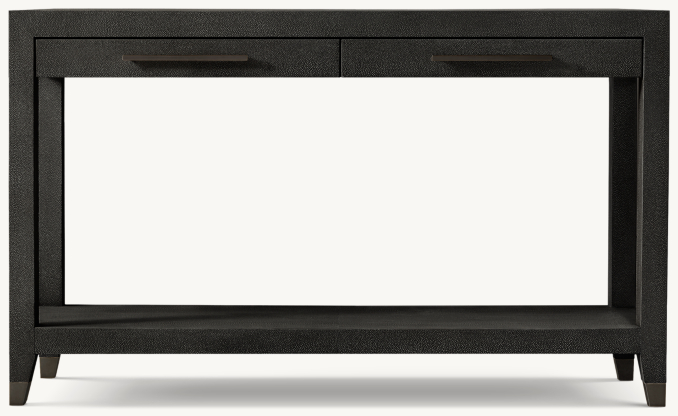 Graydon Shagreen 2-Drawer Console Table