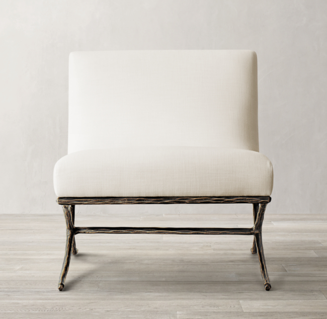 Thaddeus X-Base Slipper Chair