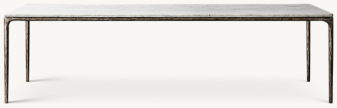 Thaddeus Marble Rectangular Dining Table | RH