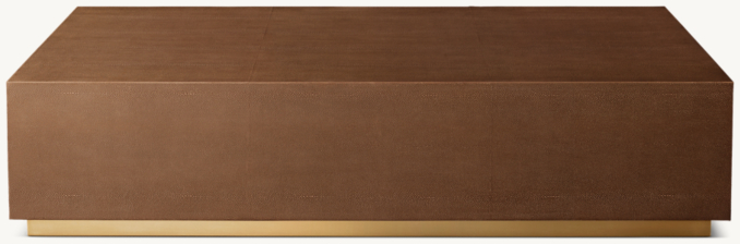 GRAYDON SHAGREEN PLINTH COFFEE TABLE | RH