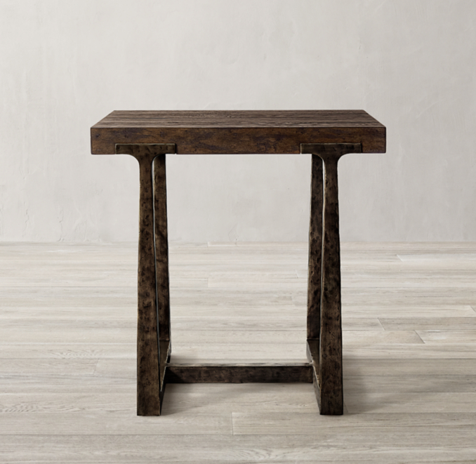 T-Brace Rectangular Side Table