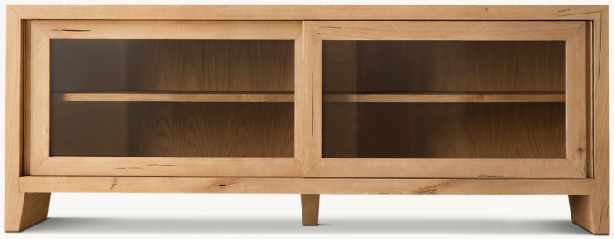 Wyeth Oak Glass Sideboard