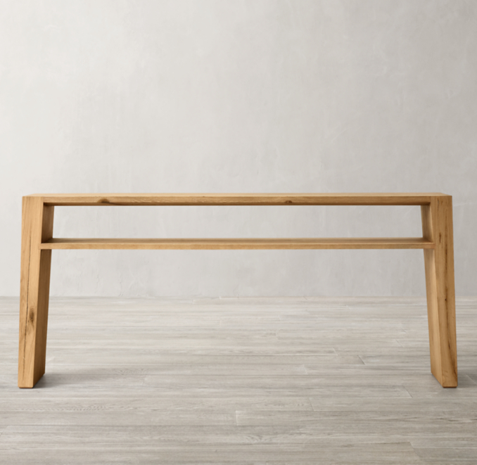 Wyeth Oak Open Console Table
