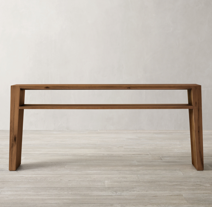 Wyeth Oak Open Console Table