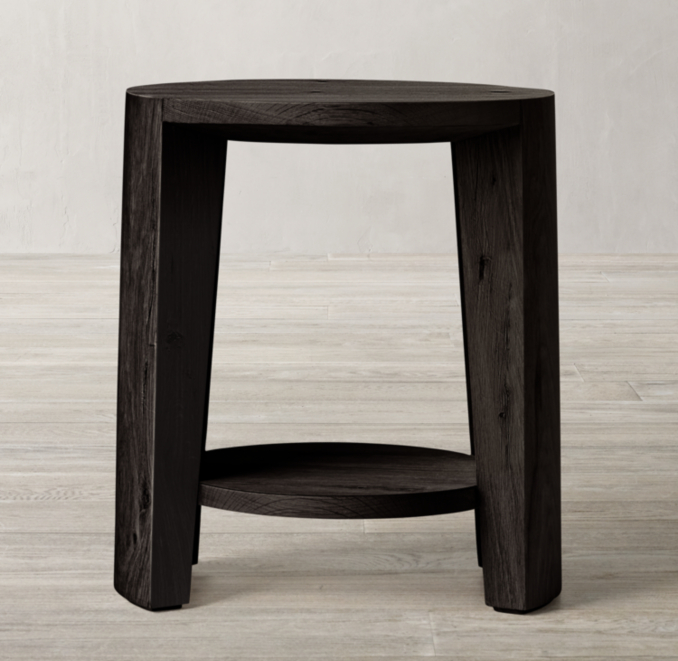 Wyeth Oak Round Side Table
